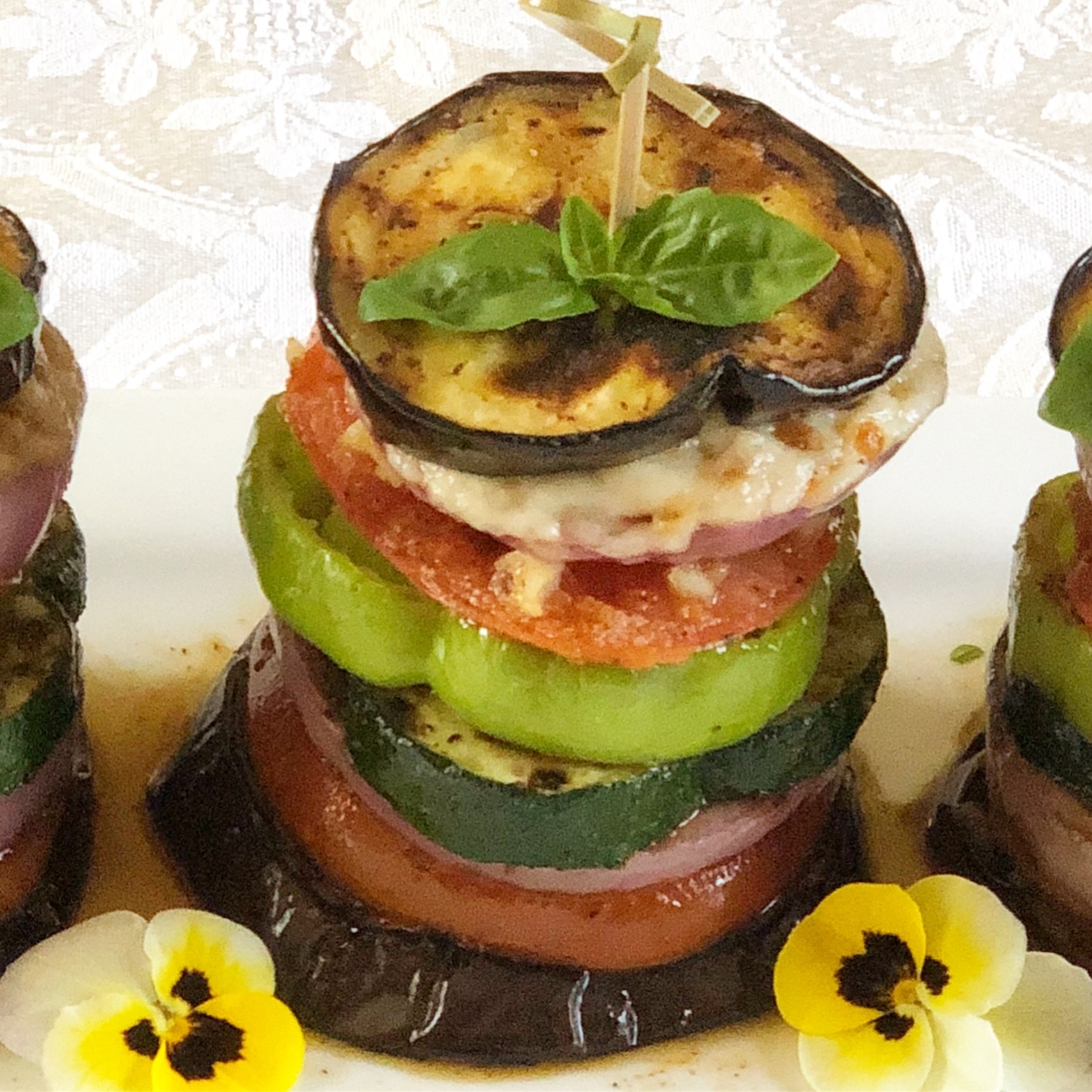 Grilled Mediterranean Vegetable Stacks – Leave it to Bubbe